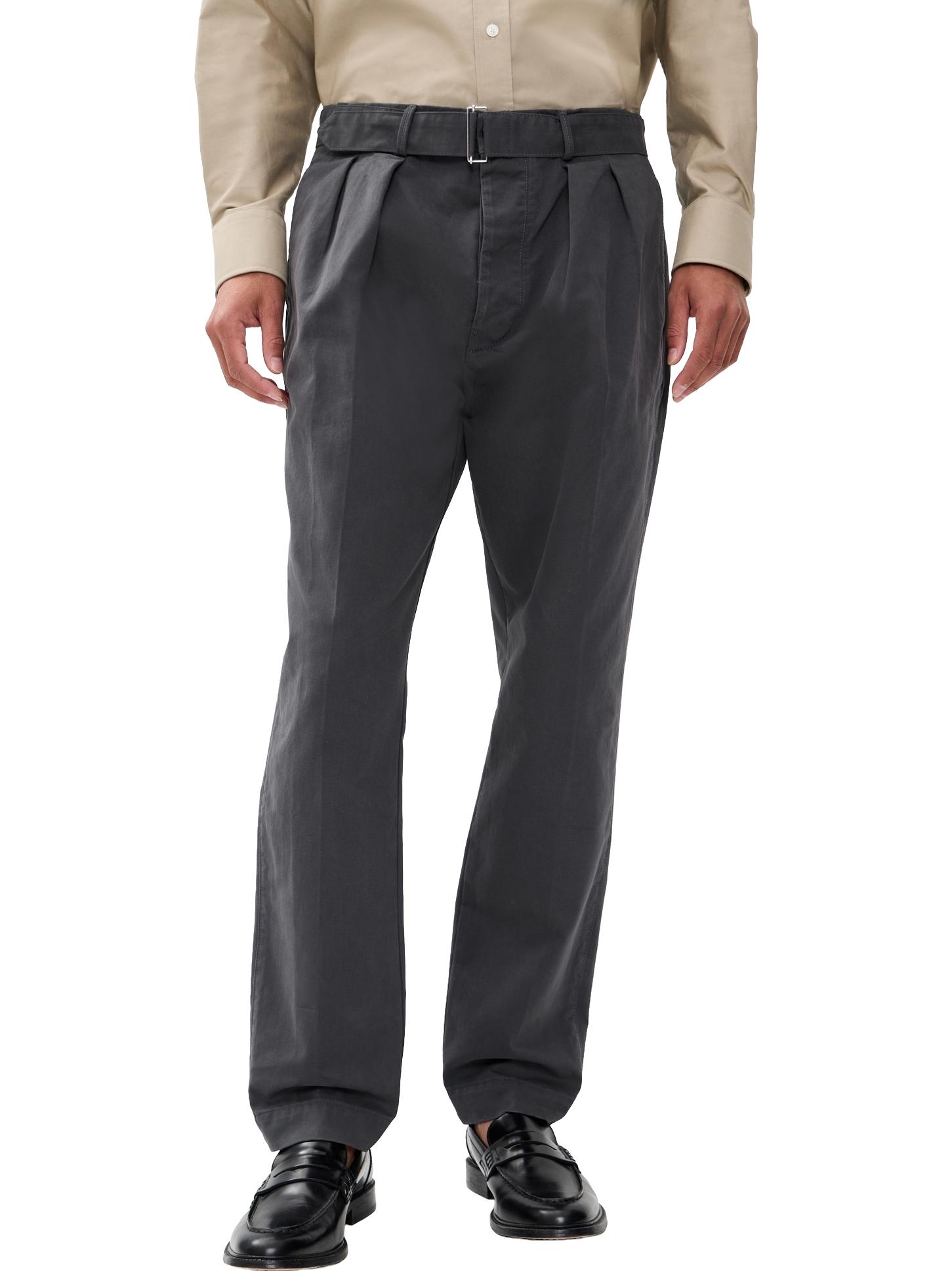 OFFICINE GÉNÉRALE pleated twill chino pants